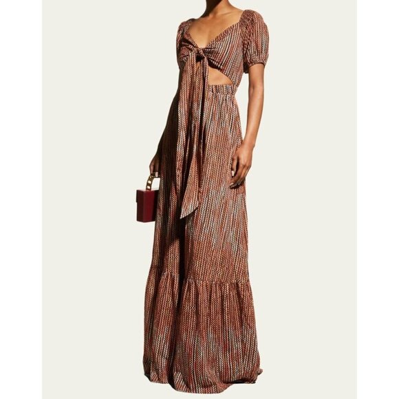 Ramy Brook Dresses Nwt Ramy Brook Megan Cutout Tie Front Maxi Dress